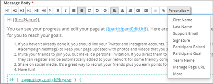 Peer-to-Peer: Welcome Series Messages