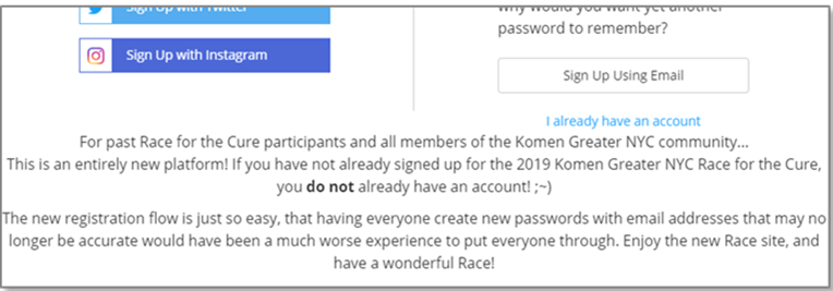 Peer-to-Peer: Add Custom Text to Login & Sign-Up Modal