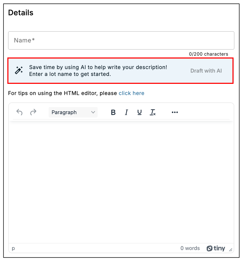 Use the Auction AI Description Generator to Write Descriptions for Lots ...